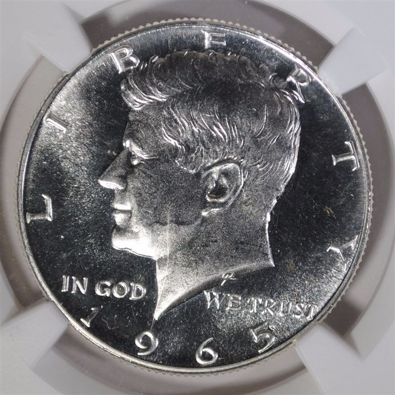 1965 SMS KENNEDY HALF DOLLAR, NGC MS-67 CAMEO!!