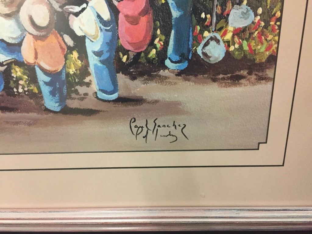 Signed Paul Sanchez Framed Print