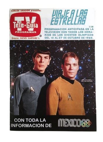 Star Trek TV Guide 1968 Featuring Leonard Nimoy and William Shatner