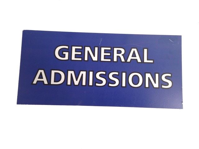 Resident Evil 6 Screen Used General Admissions Sign Movie Props