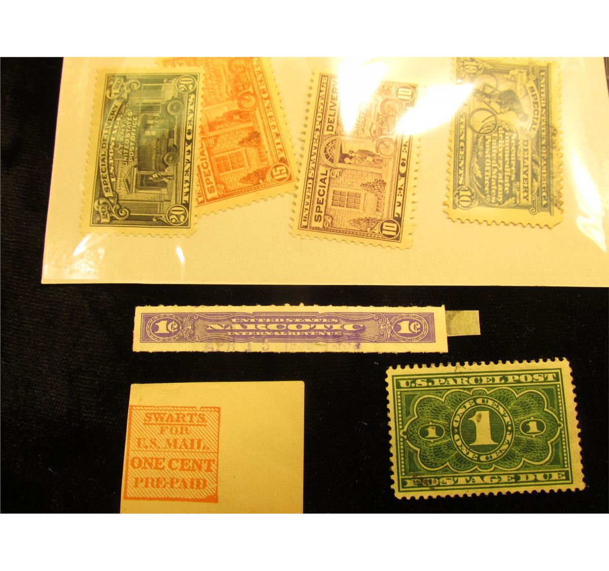 (5) Special Handling & Postage Due Stamps; Narcotic Stamp; (4) Special ...