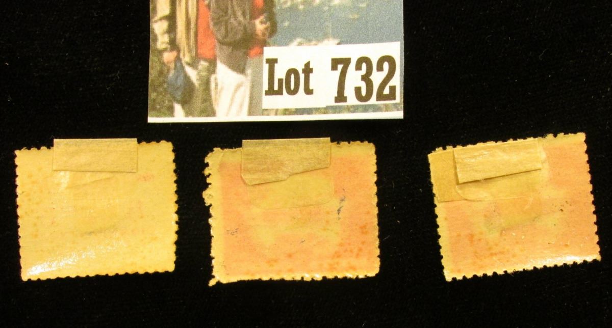 Three-Piece 1886 Set of "Central American Steam Ship Co." 1c, 2c, & 50c ...