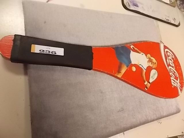 VINTAGE "COCA-COLA" PING PONG PADDLE