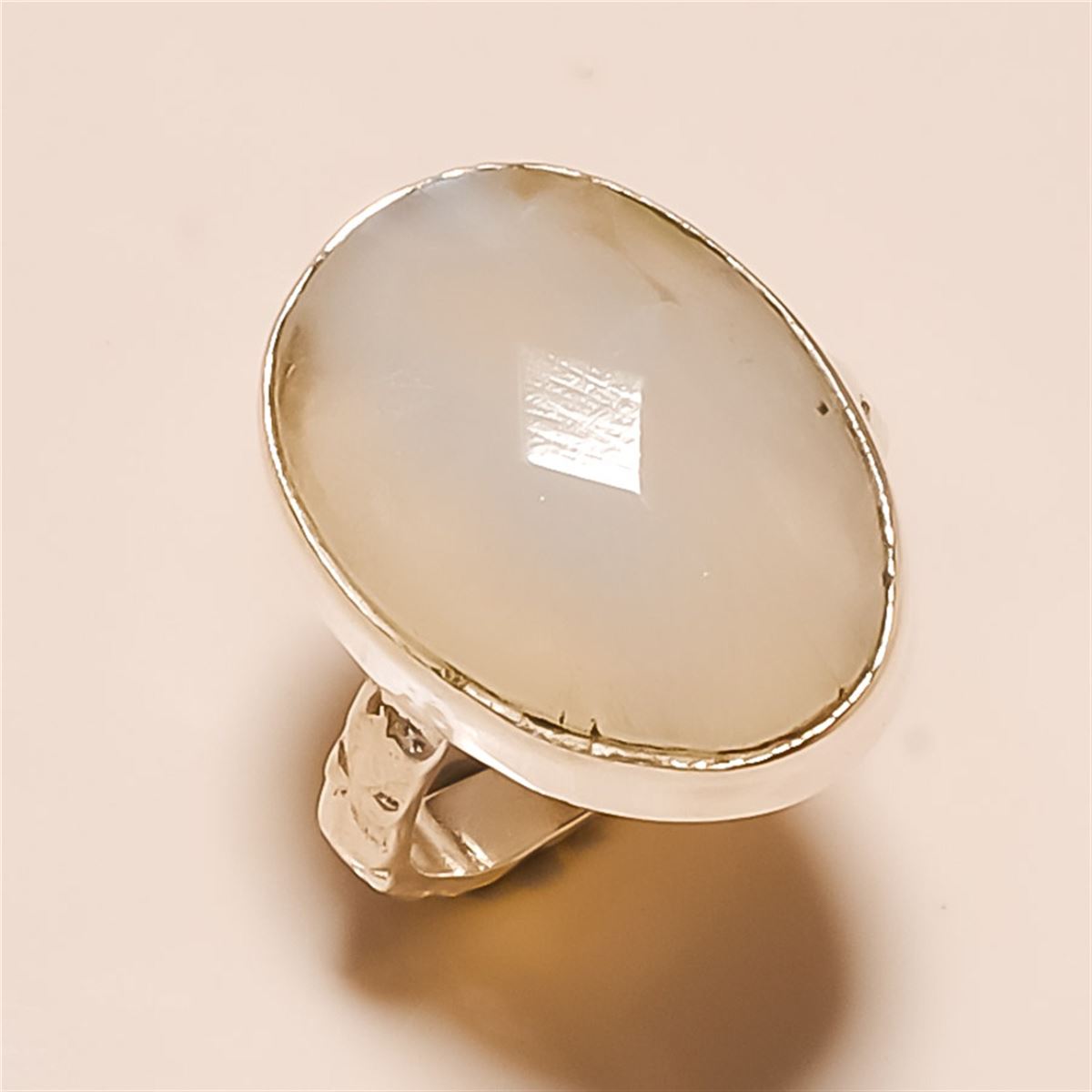 Moonstone RING Solid Sterling Silver