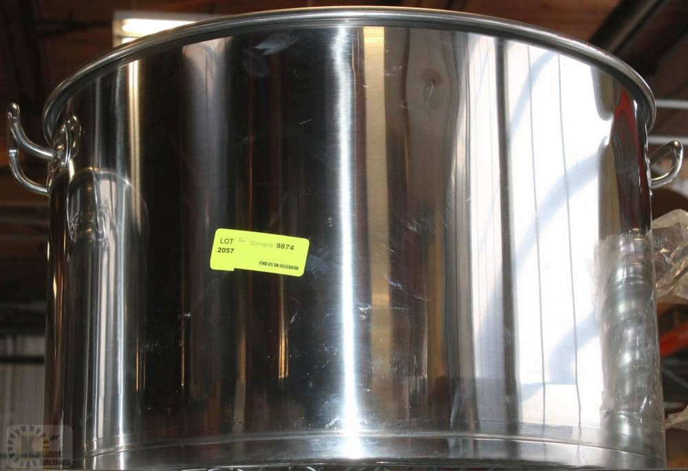 EXTRA LARGE STAINLESS STEEL COOKING POT EXTRA LARGE STAINLESS STEEL COOKING POT