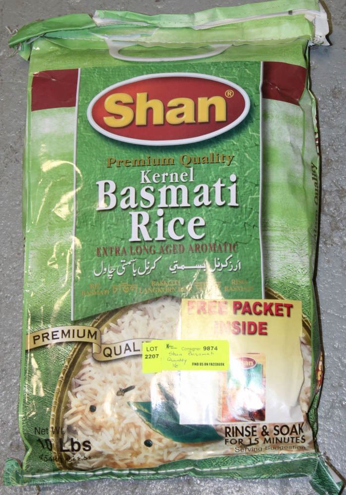 10LB BAG OF SHAN BASMATI EXTRA LONG RICE