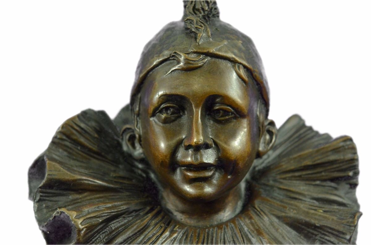 Happy Pierrot Bronze Sculpture