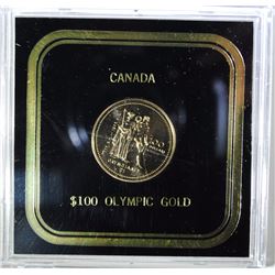 1976 CANADA GOLD OLYMPIC $100.00 1/2 OUNCE COIN
