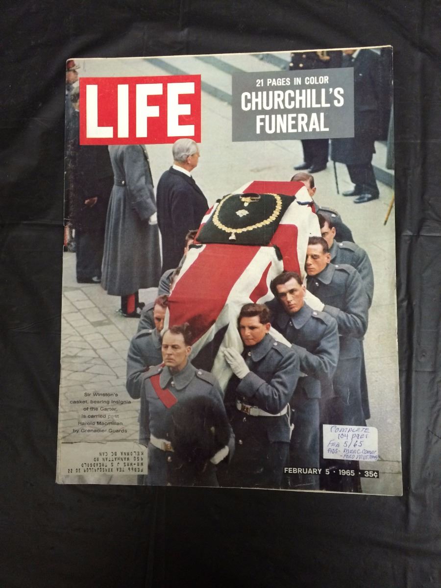 LIFE MAGAZINE WINSTON CHURCHILL FUNERAL EDITION