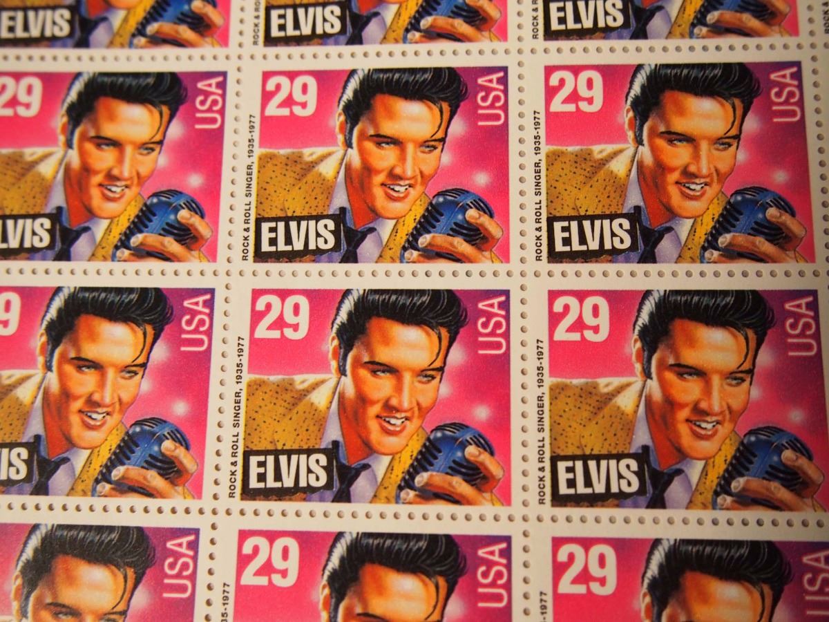 Sheet Of Elvis Stamps 40 X 29 Cents USA Commemorative Postage Stamps sheet-of-elvis-stamps-40-x-29-cents-usa-commemorative-postage-stamps