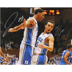 Jahlil Okafor Tyus Jones Dual-Signed Duke 16x20 Photo Inscribed "15 ...
