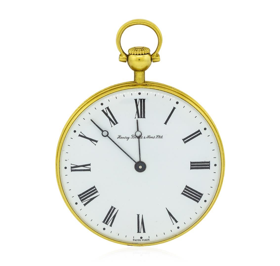 Vintage Chopard Pocket Watch - 18KT Yellow Gold