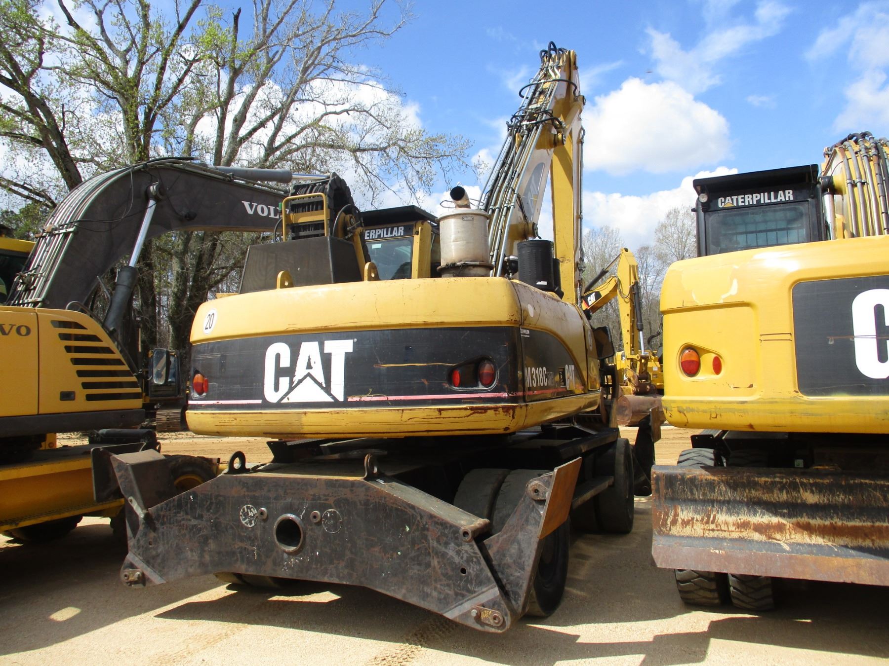 2006 CAT 318C MH WHEELED EXCAVATOR, VIN/SN:H2F00175 - 12' STICK, QUICK COUPLER, CAT GRAPPLE, 48 ...