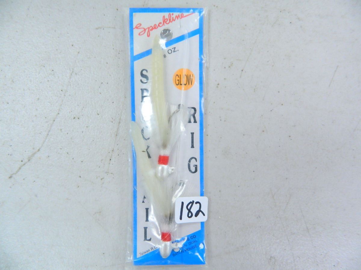Speckline 1/8 oz Speck Tail Rig Lure, GLOW, H&H Lure Co. Baton Rouge, LA