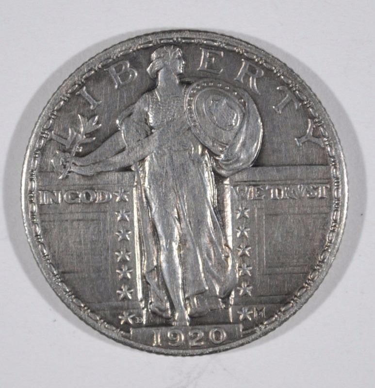 1920-D STANDING LIBERTY QUARTER BU SHARP STRIKE