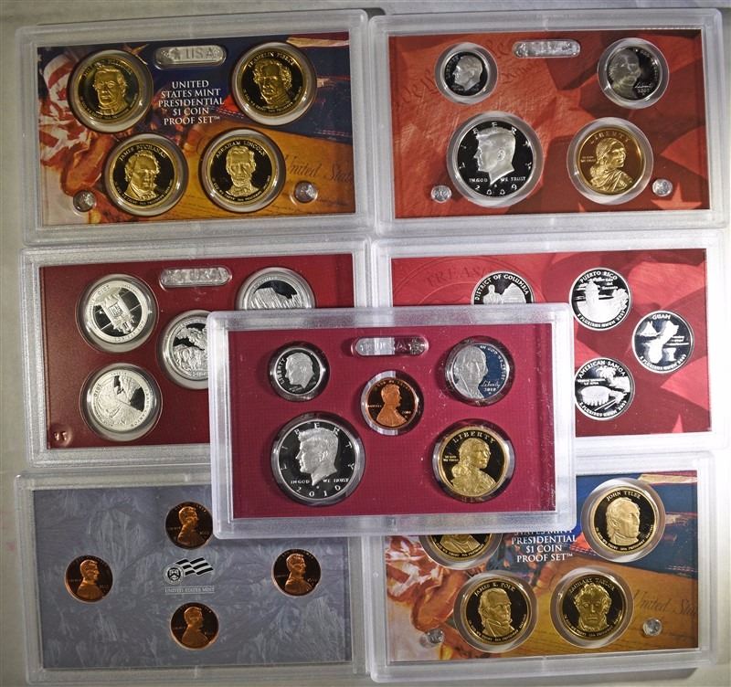 2009 & 2010 U.S. SILVER PROOF SETS IN ORIGINAL PACKAGING