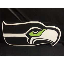 SIGNED NATIVE ART CARVING SEAHAWK BY STEVE CHARUR