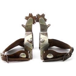 Crockett short shank bronc spurs