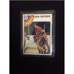 1977-78 SPECIAL AUTOGRAPHED SERIES KEN DRYDEN HOCKEY CARD