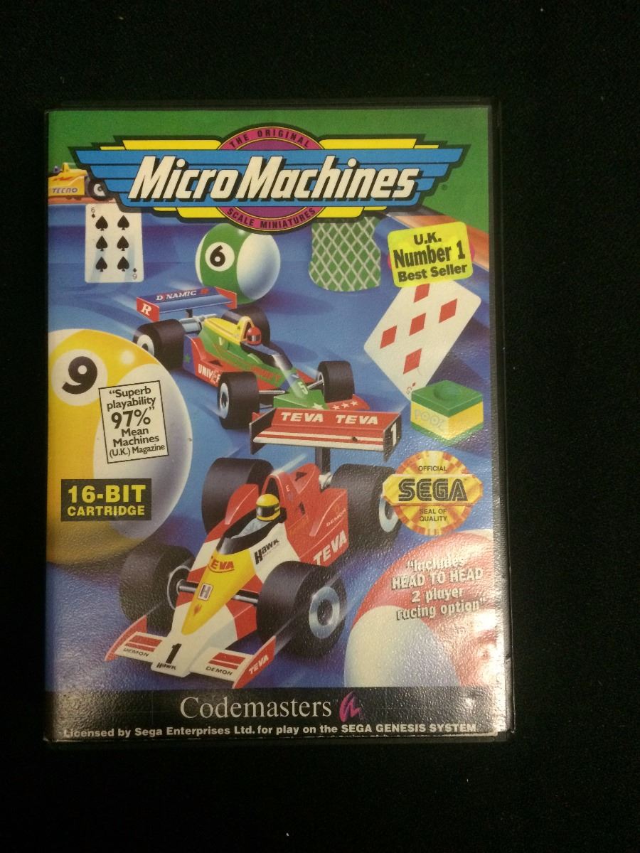 SEGA GENESIS MICRO MACHINES VIDEO GAME
