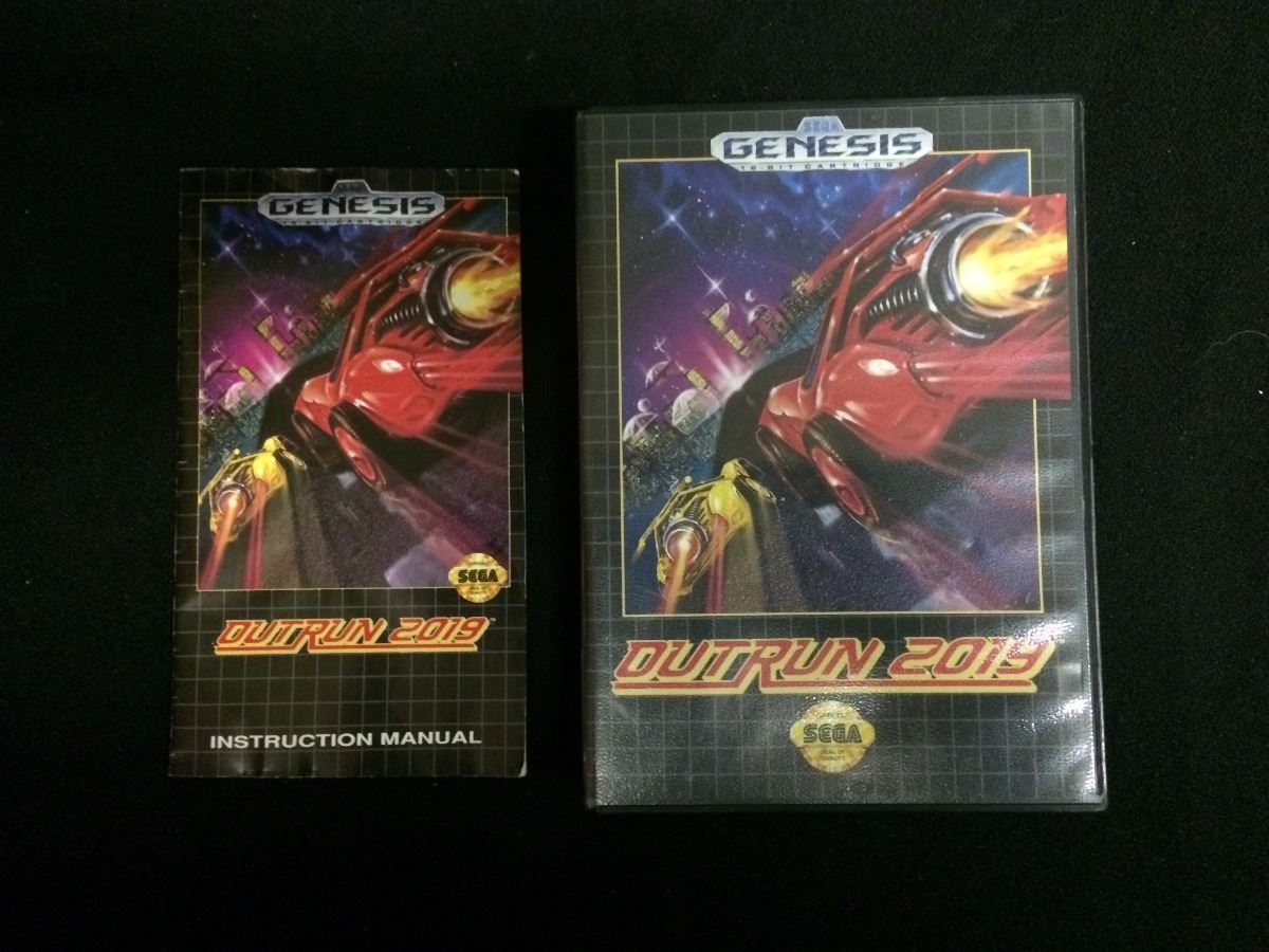 SEGA GENESIS OUTRUN 2019 VIDEO GAME W/ MANUAL