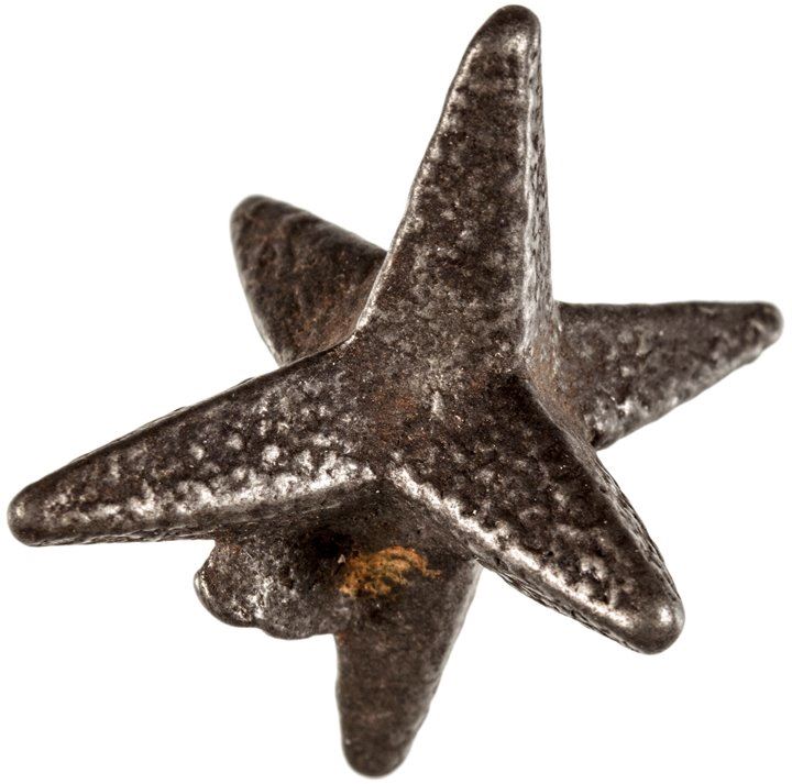 c. 1860 Civil War Period Six Pointed Iron Caltrop Anti-Cavalry Horse Weapon