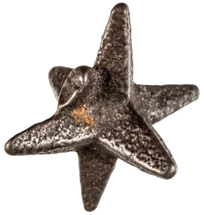 c. 1860 Civil War Period Six Pointed Iron Caltrop Anti-Cavalry Horse Weapon