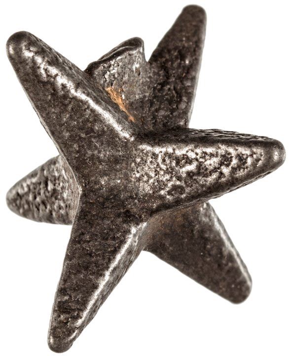 c. 1860 Civil War Period Six Pointed Iron Caltrop Anti-Cavalry Horse Weapon