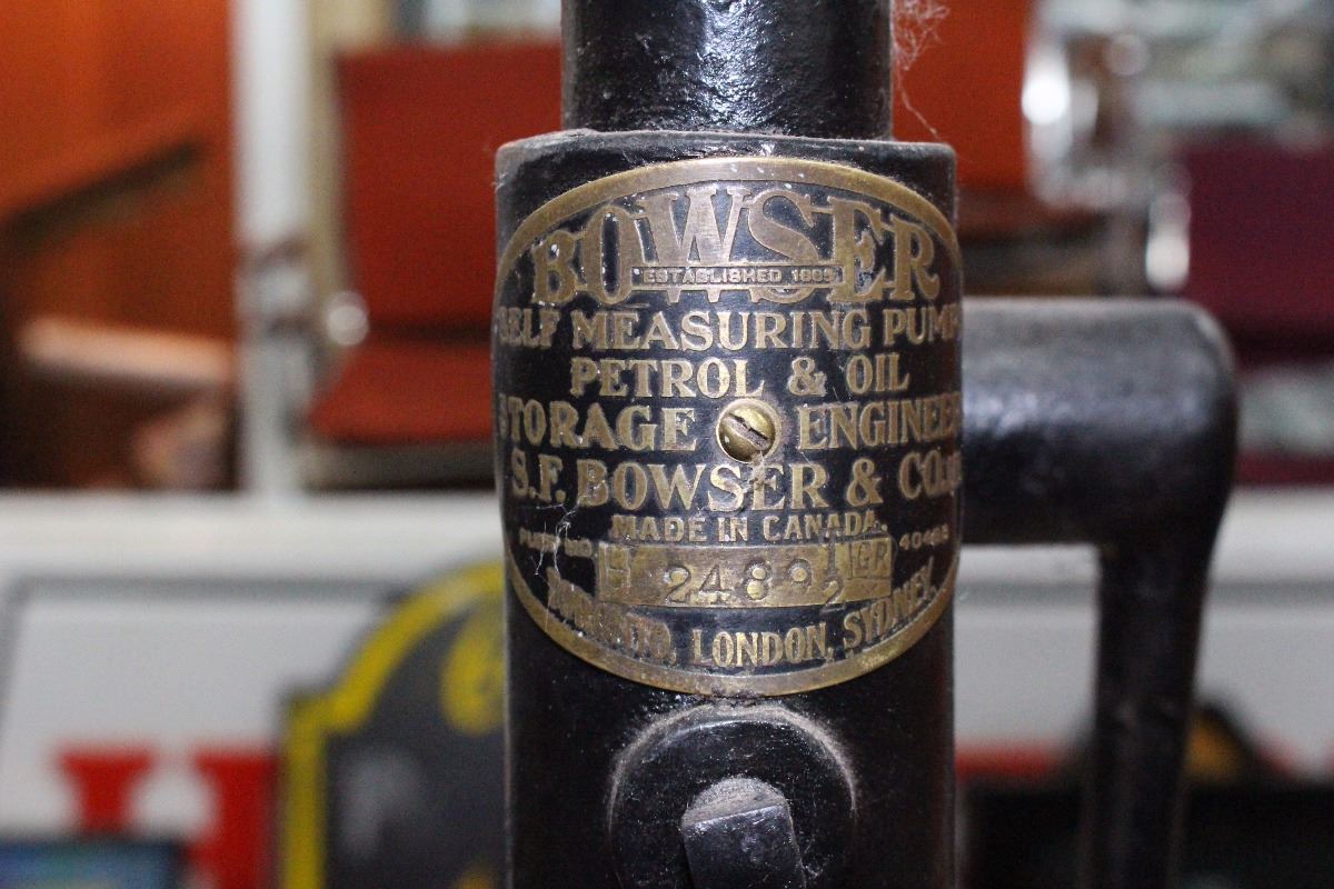 Shell Oil Storage with Bowser 1885 Self-Measuring Pump, S.F. Bowser & Co.