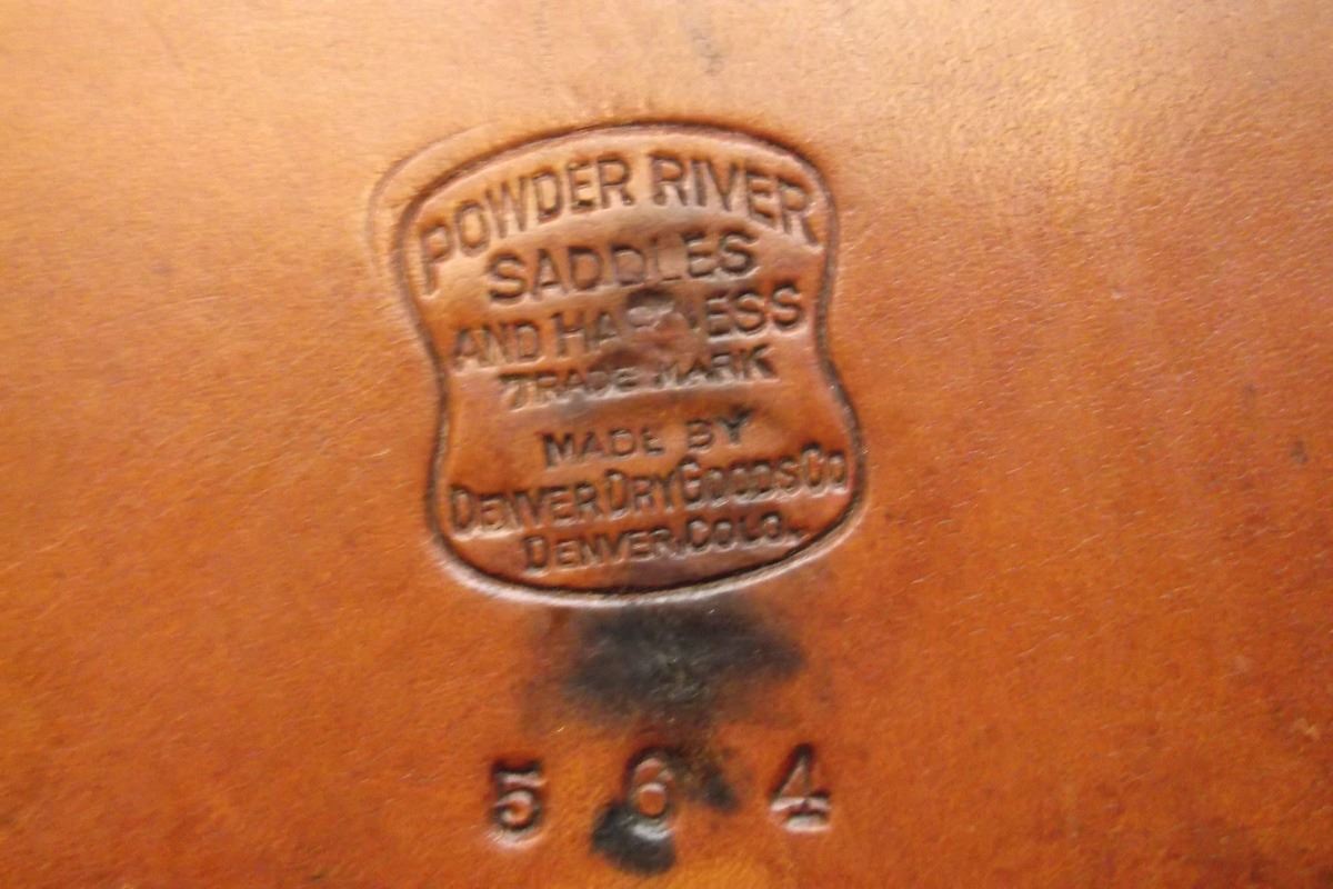Marked Powder River Saddles and Harness Saddle Bags -Made by Denver Dry ...