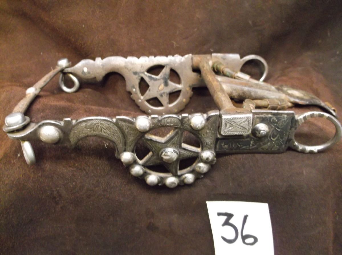 Marked Garcia Saddlery Co., Salinas Calf. Silver Inlaid Bit, Santa ...
