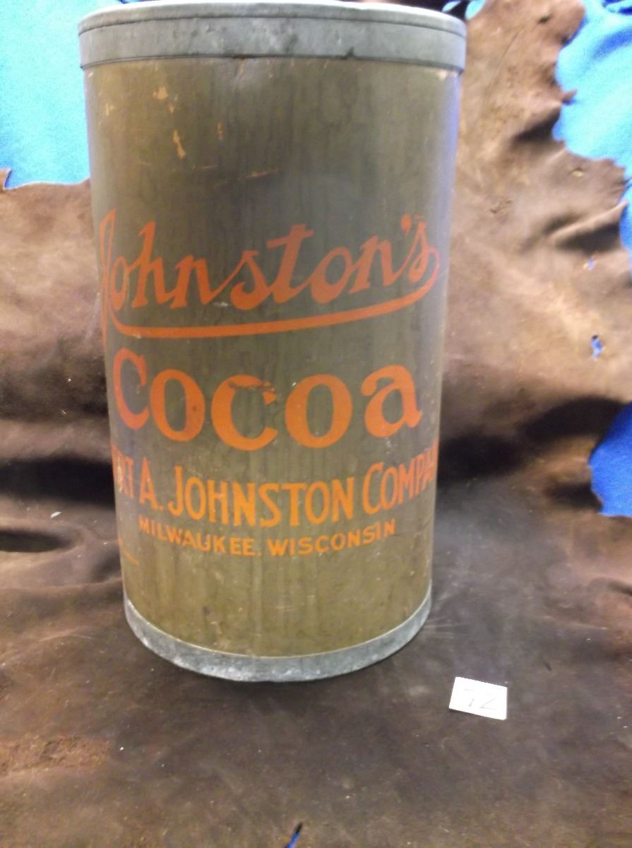 Old Cardboard, Johnston’s Cocoa Barrel, Robert A. Johnston Company ...