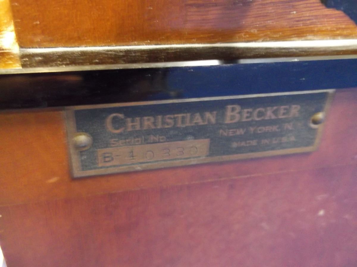 Marked W.H. Curtin Co. Houston, Gold Scale, Christian Becker ...