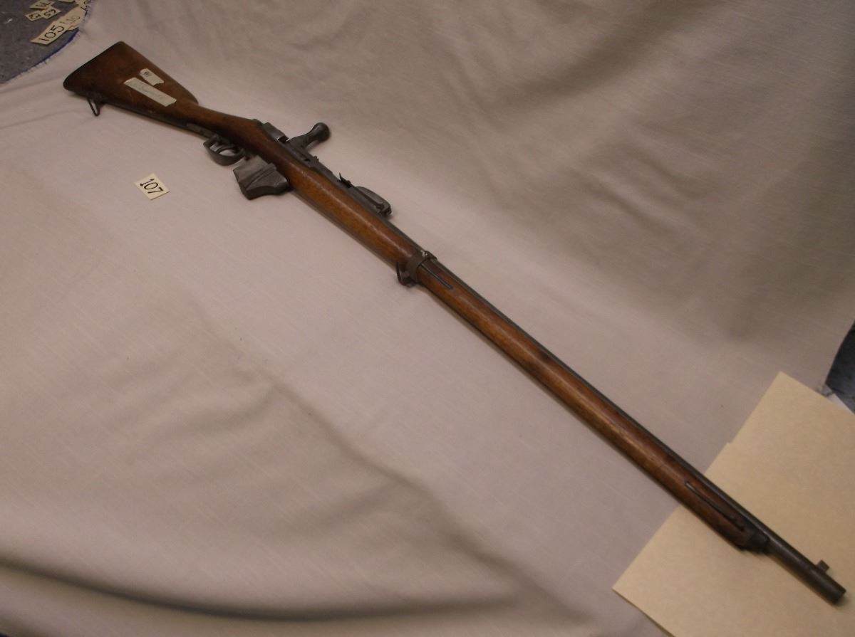 Unmarked Dutch Beaumont, 1875 Rifle, 11 MM- 33” Barrel, Stock Stamped ...