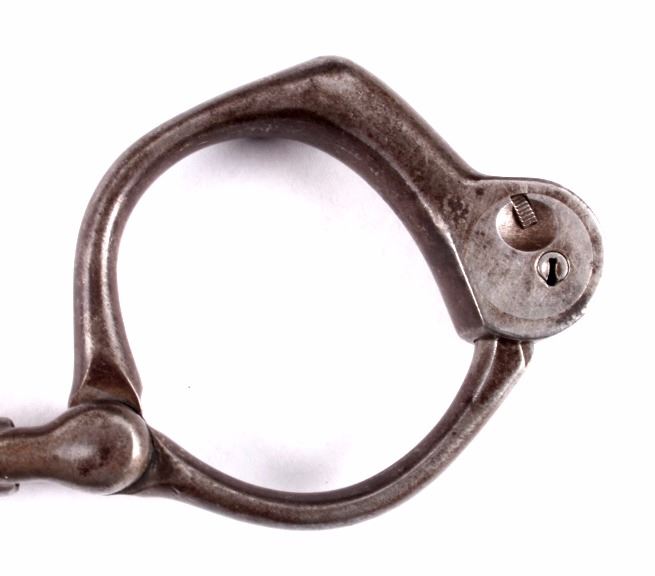 Antique Bean & Cobb Handcuffs w/ Key