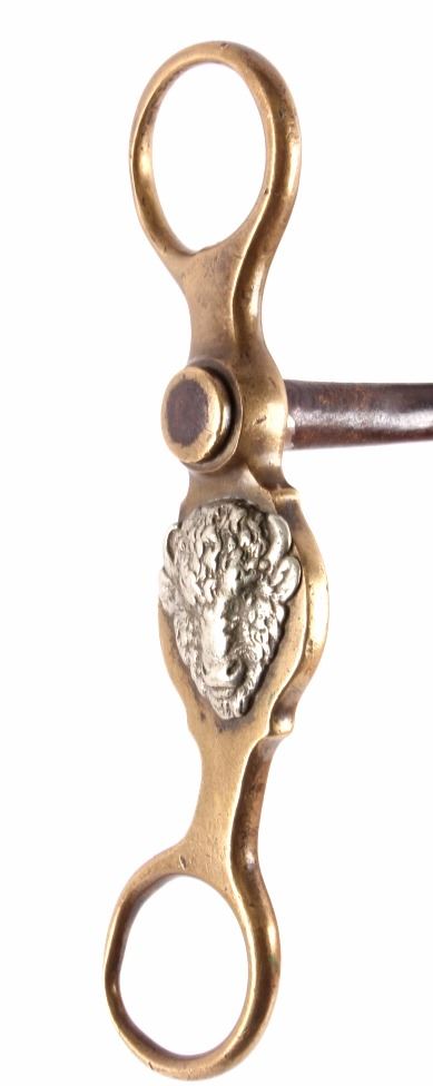 Buermann Hercules Bronze Buffalo Head Horse Bit
