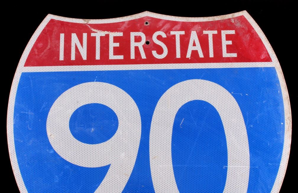 Interstate 90 Shield Highway Sign