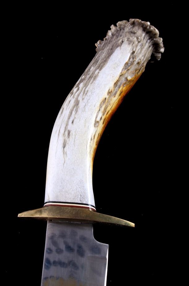 Custom Cherokee Indian Scabbard & Elkhorn Knife