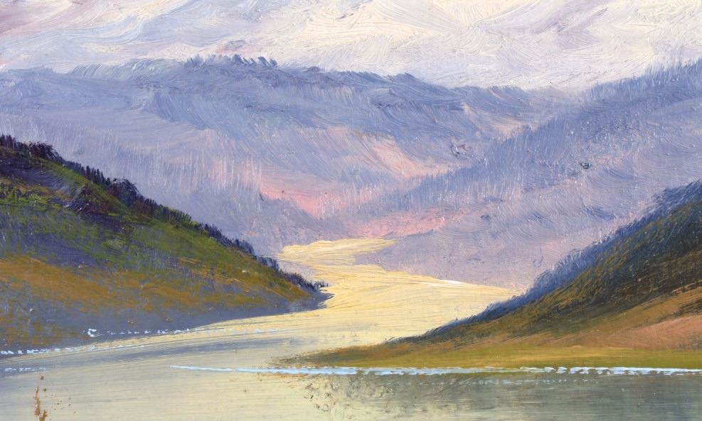 Leonard Lopp Glacier Park Montana Painting