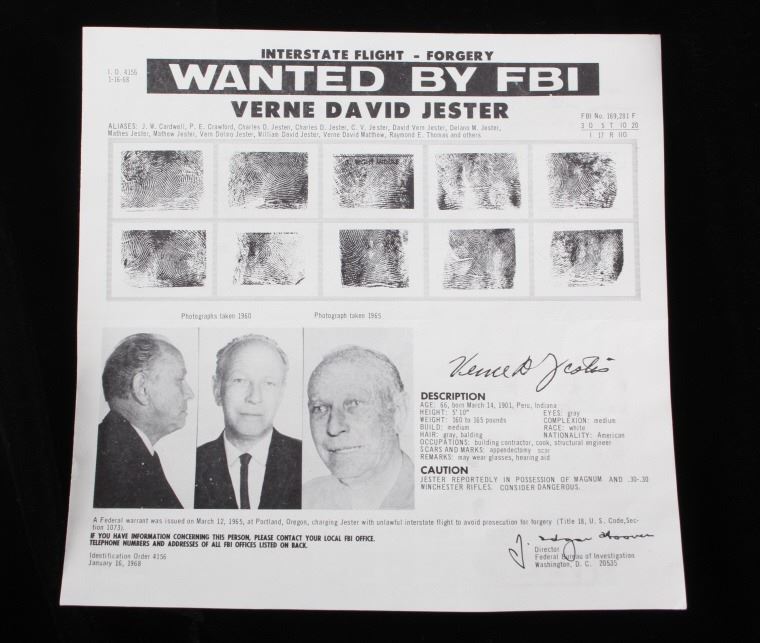 Collection of Early FBI Wanted Papers