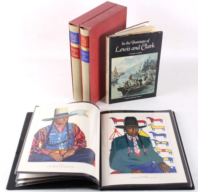Collection of Lewis & Clark Books And Portraits