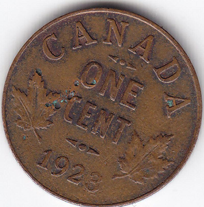 1923 One Cent Canada Penny