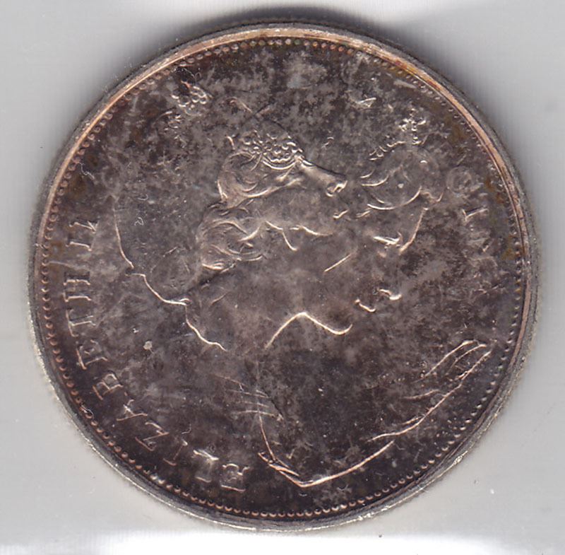 1967 Canada ICCS Graded Silver 50-Cent Half Dollar Coin - MS-64, Double ...