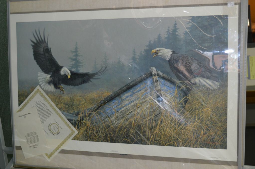 Two unframed limited edition prints including "The Lost Coast" pencil ...