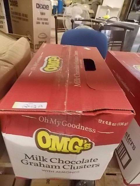 CASE OF OMG'S CANDY - 12 X 4.5 OZ BAGS PER BOX MILK CHOCOLATE GRAHAM ...