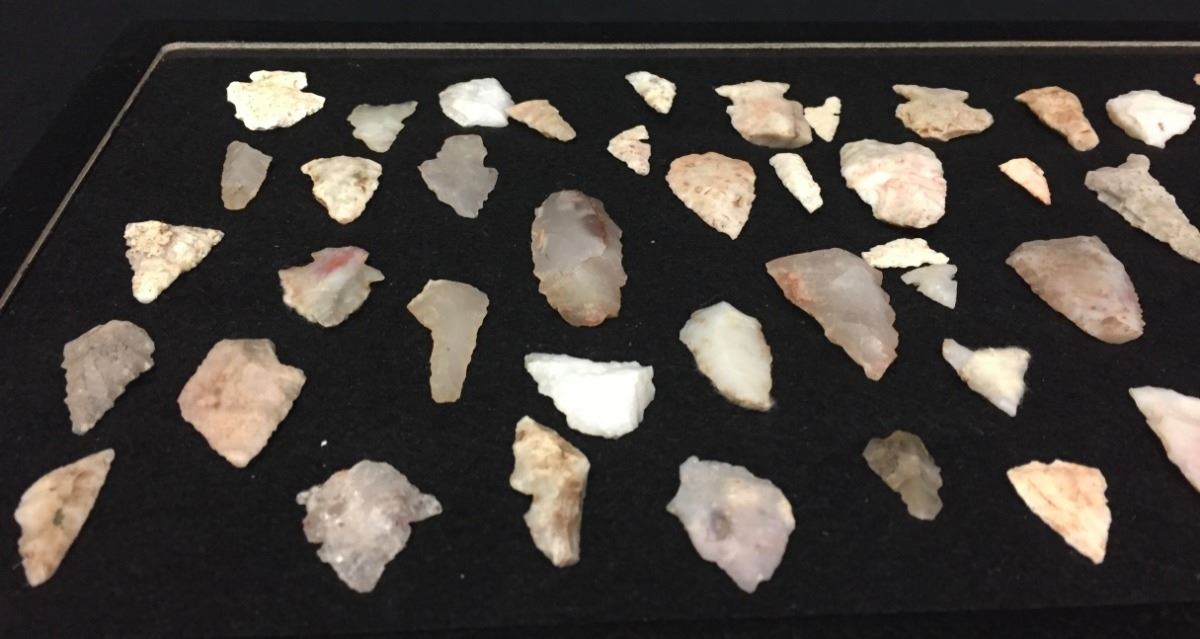 Prehistoric Arizona Arrowheads Display