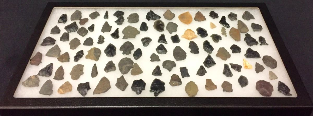 Prehistoric Arizona Arrowheads Display
