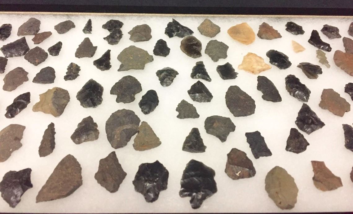 Prehistoric Arizona Arrowheads Display