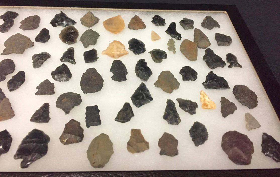 Prehistoric Arizona Arrowheads Display