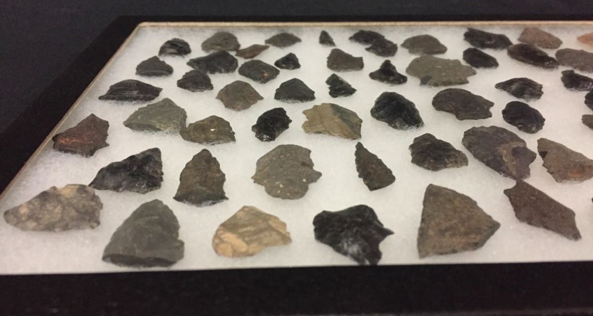 Prehistoric Arizona Arrowheads Display
